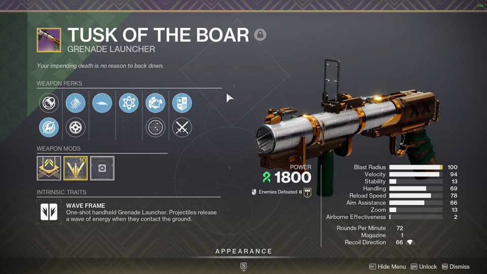 The ‘Destiny 2’ Tusk Of The Boar God Rolls You Should Grind Iron Banner For
