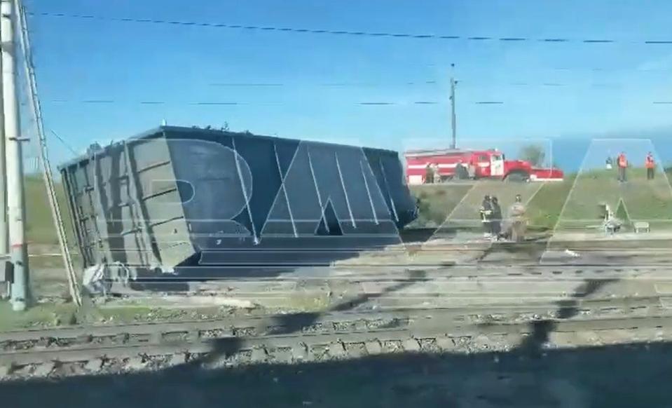 Drone Attack Derails Russian Freight Train