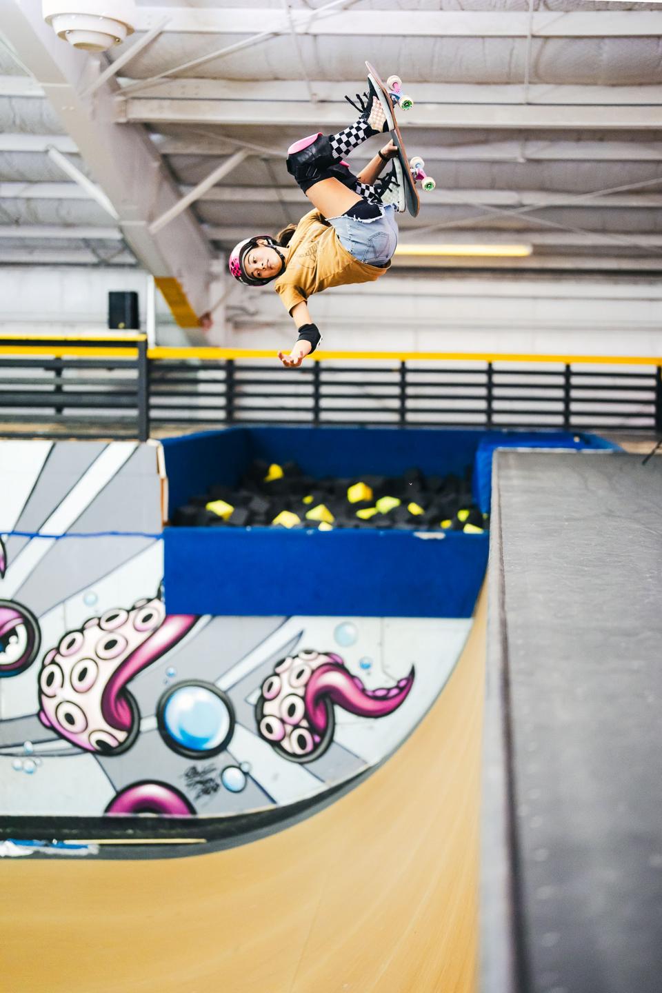 Arisa Trew, 14, Lands First 900 In Women’s Skateboarding