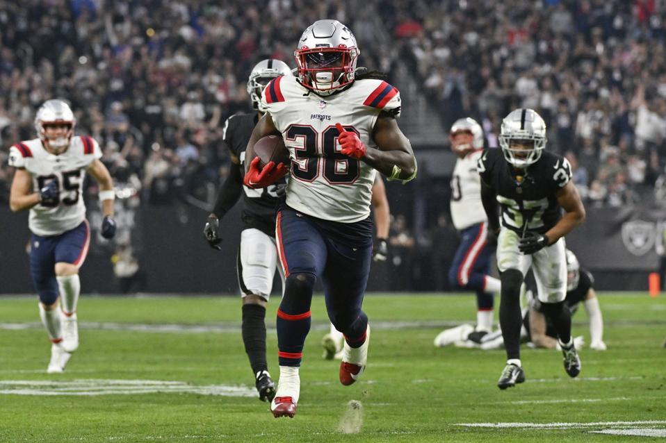 Rhamondre Stevenson Climbs NFL’s Rushing Ranks With Four-Year Patriots ...