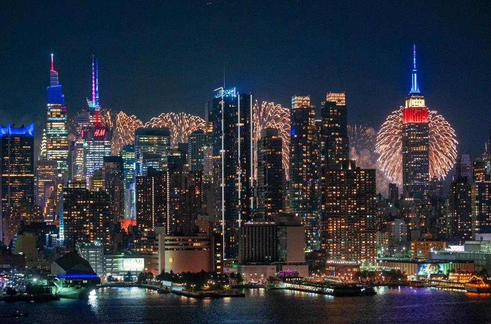 See July 4th Fireworks In New York City From A Cruise, Rooftop or Boardwalk