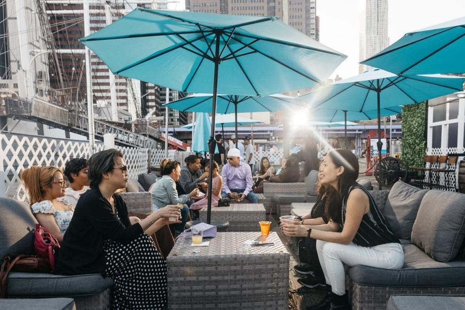 Cobble Fish, A South Street Seaport Seafood Restaurant, Is An Open-Air ...