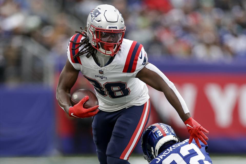 Rhamondre Stevenson Reflects On ‘Relief’ Of Signing With Patriots ...