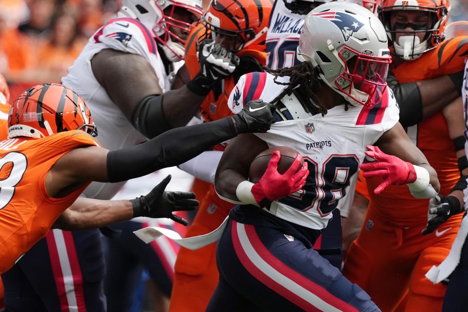 Patriots’ Rhamondre Stevenson Powers Offense To Historic Win