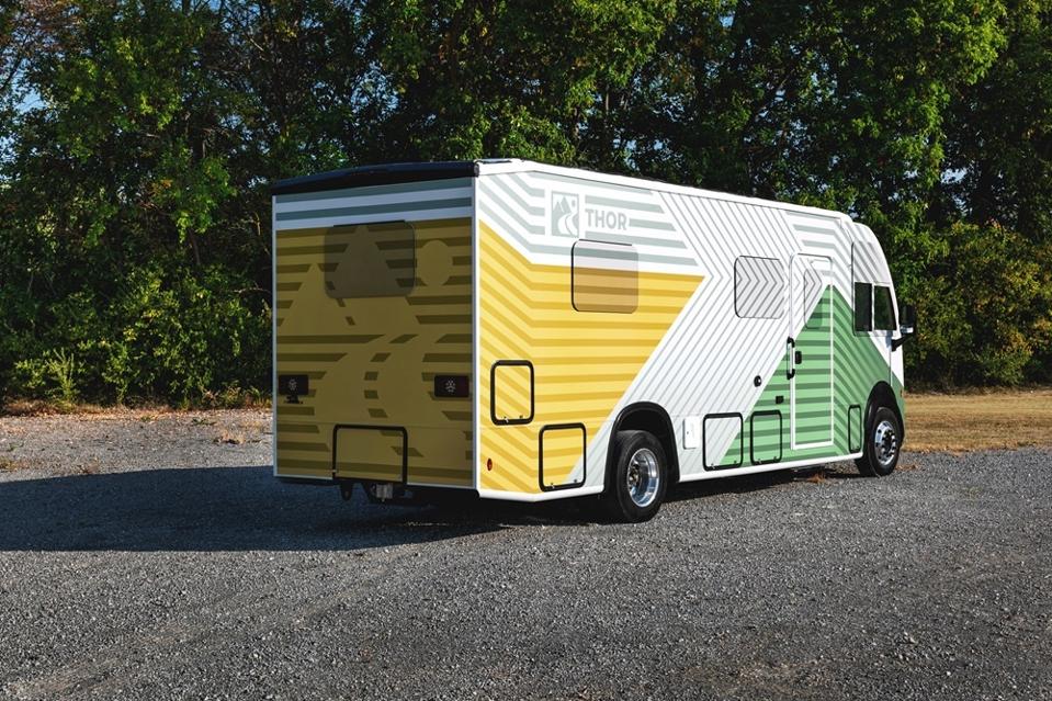 THOR, Harbinger Unveil Hybrid Class A RV With 150 Mile EV-Only Range