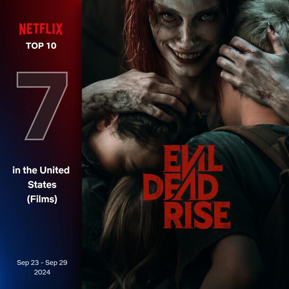 ‘Evil Dead’ Reboot Debuts Big On Netflix’s Top 10 U.S. Movies Chart