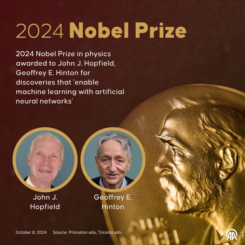 Neural Networks Co-Inventor Geoffrey Hinton Wins Physics Nobel, Fears AI