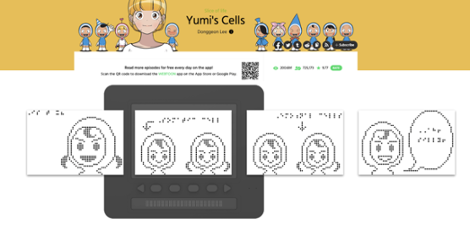 WEBTOON, Dot Inc. Join Forces To Deliver ‘World’s First Tactile Comics ...