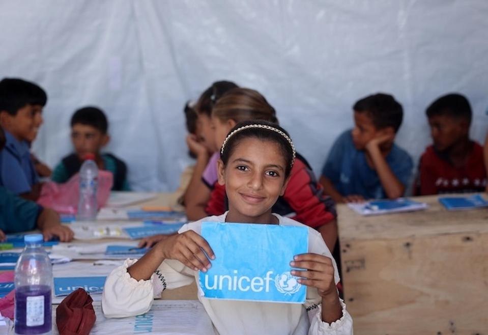 UNICEF Temporary Learning Spaces A Haven For Children In Gaza