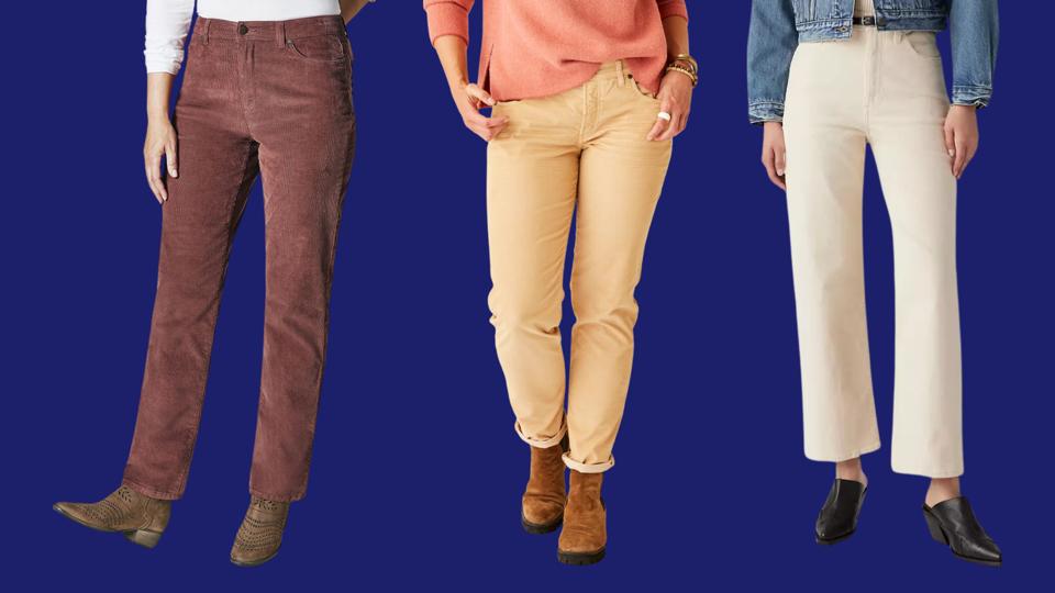 Corduroy jeans womens store