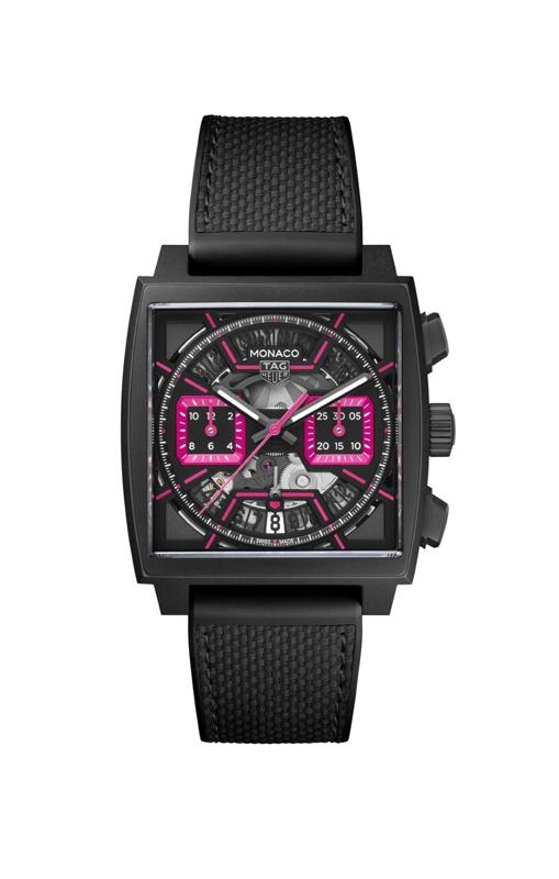 TAG Heuer Unveils Hot Pink Monaco Chronograph Before Las Vegas Grand Prix