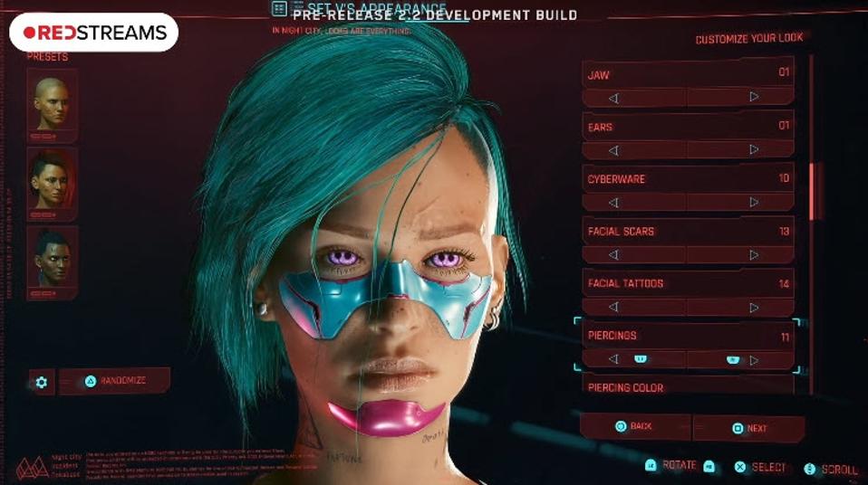 ‘Cyberpunk 2077’ Surprise Update 2.2 Has 100 Character Creator Options, 10 New Cars, Live Now