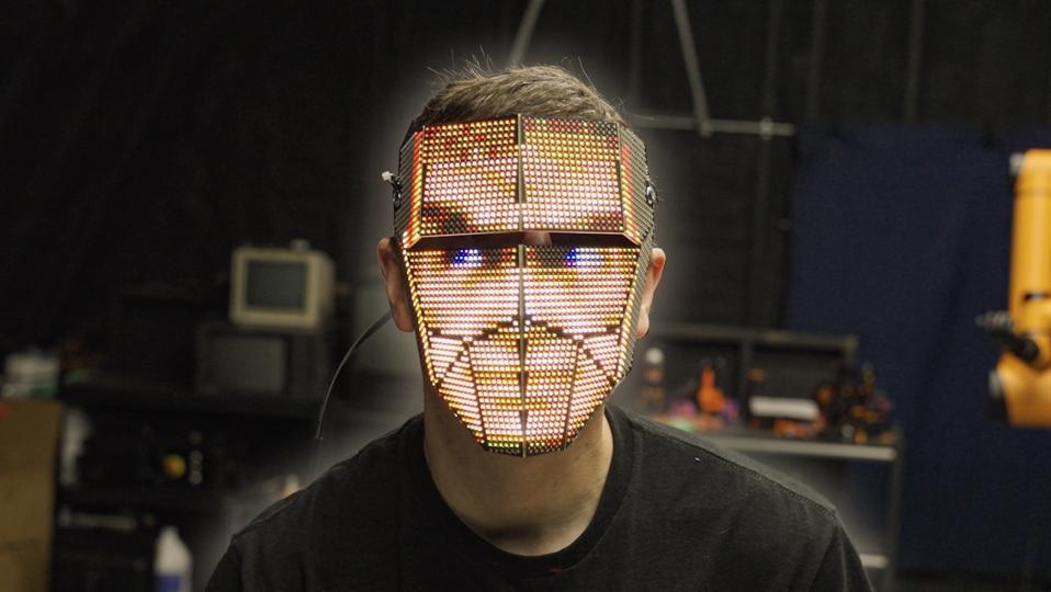 This Wild-Looking LED Face Mask Lets You Assume Different Identities