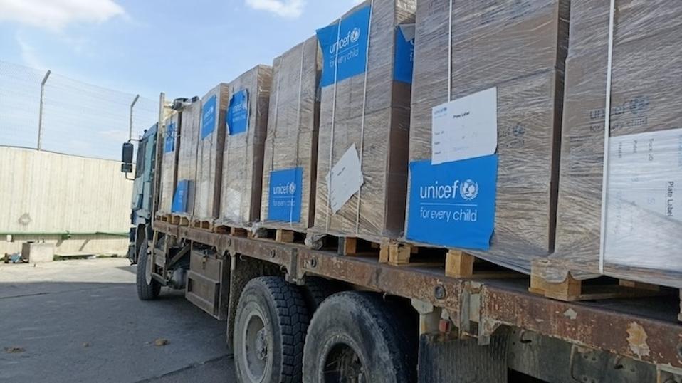 UNICEF Aid Flows Into Gaza After Ceasefire