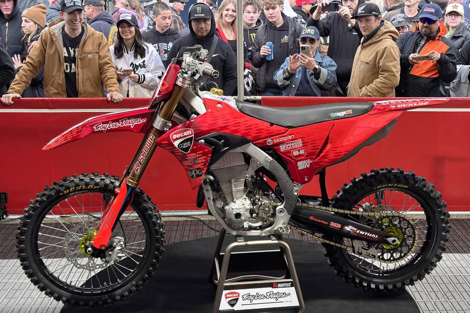 Ducati Introduces Desmo450MX Dirt Bike Prototype At Supercross Anaheim