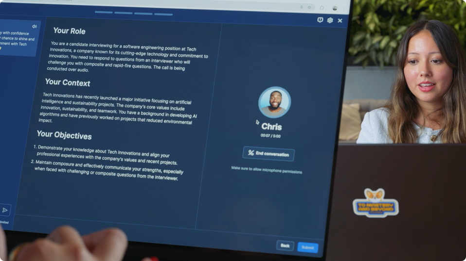 AI Conversation Enables Practice-Based Training And Skill Assessment