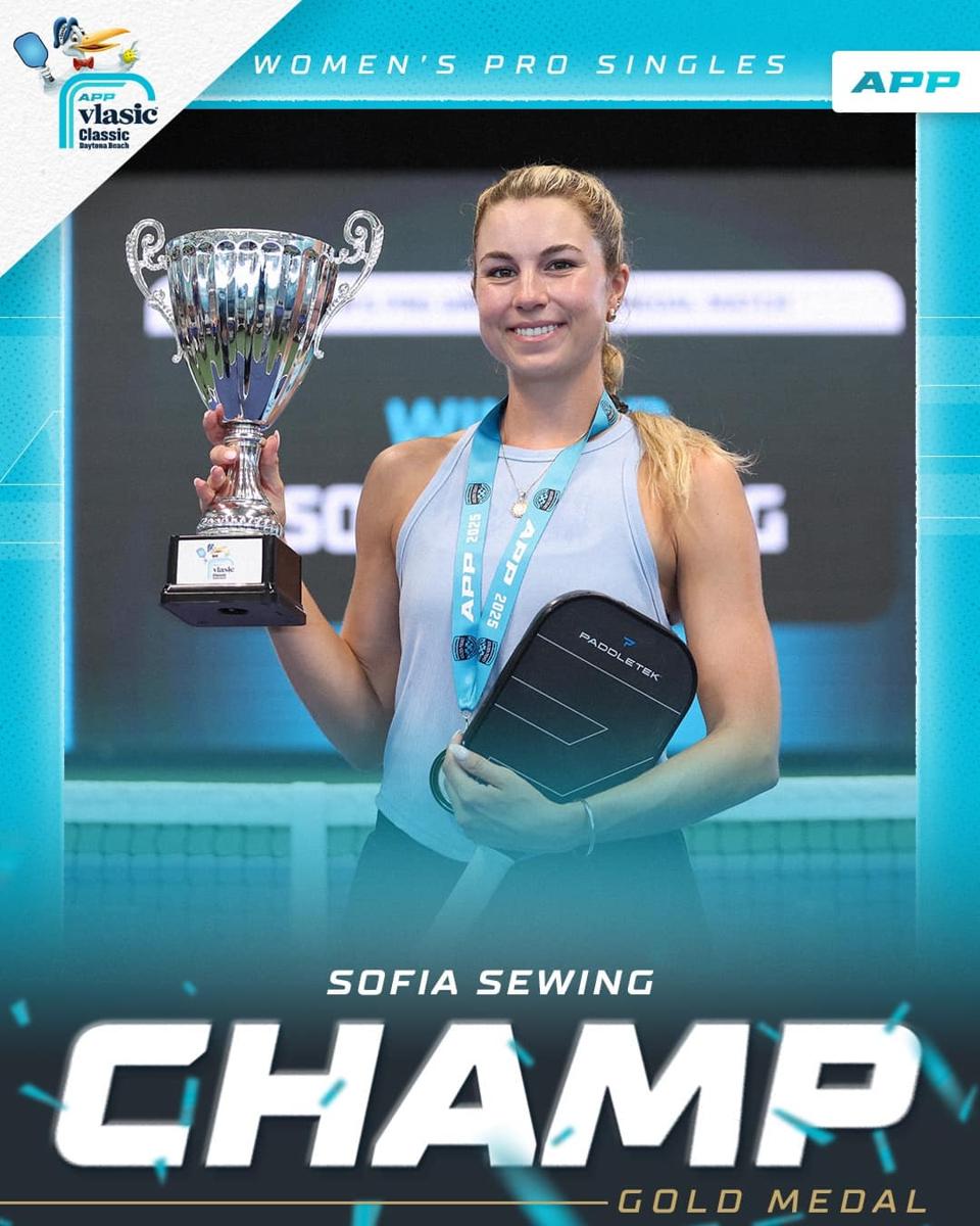Sofia Sewing Wins First Gold At 2025 Association Of Pickleball Players ...