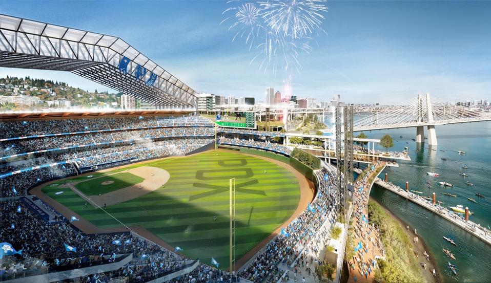 Portland-Based MLB Stadium Effort Reveals Fresh Renderings