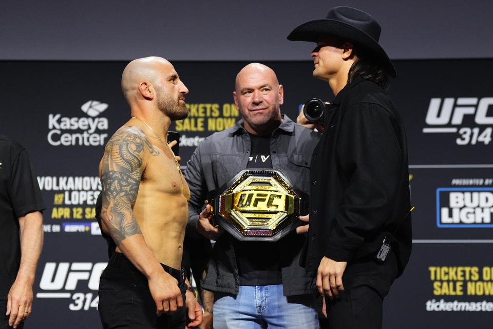 UFC 314 Fight Card Opening Betting Odds - PPV Card