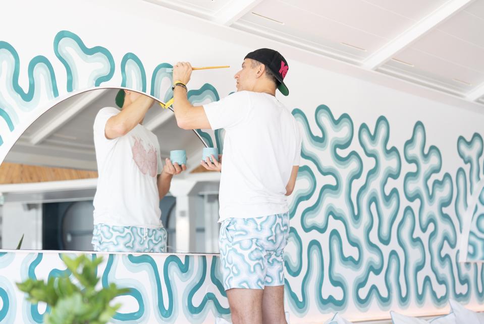 Artist Daniel Dugan Unveils Vibrant Mural At Nikki Beach Saint Barth