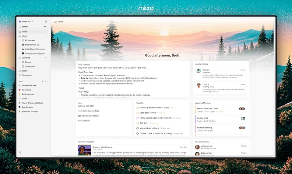 Micro’s AI-Powered All-In-One Tool Reimagines The Inbox As A Super App