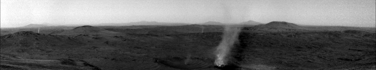 Big Mars Dust Devil Eats Smaller Twister In NASA Rover Video