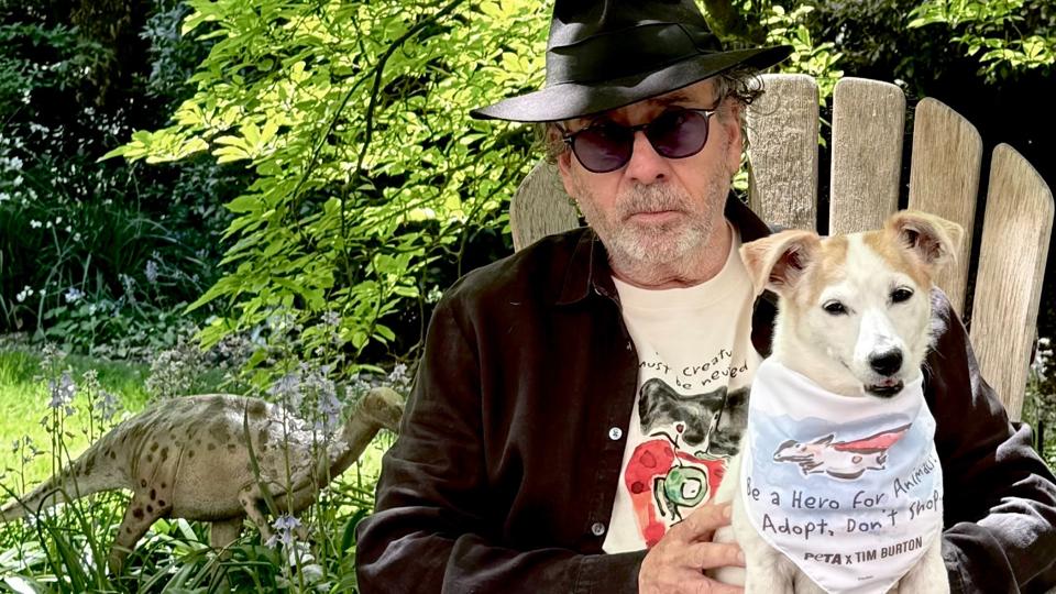 Tim Burton And His Dog Team With PETA To Create Pet Adoption Merch