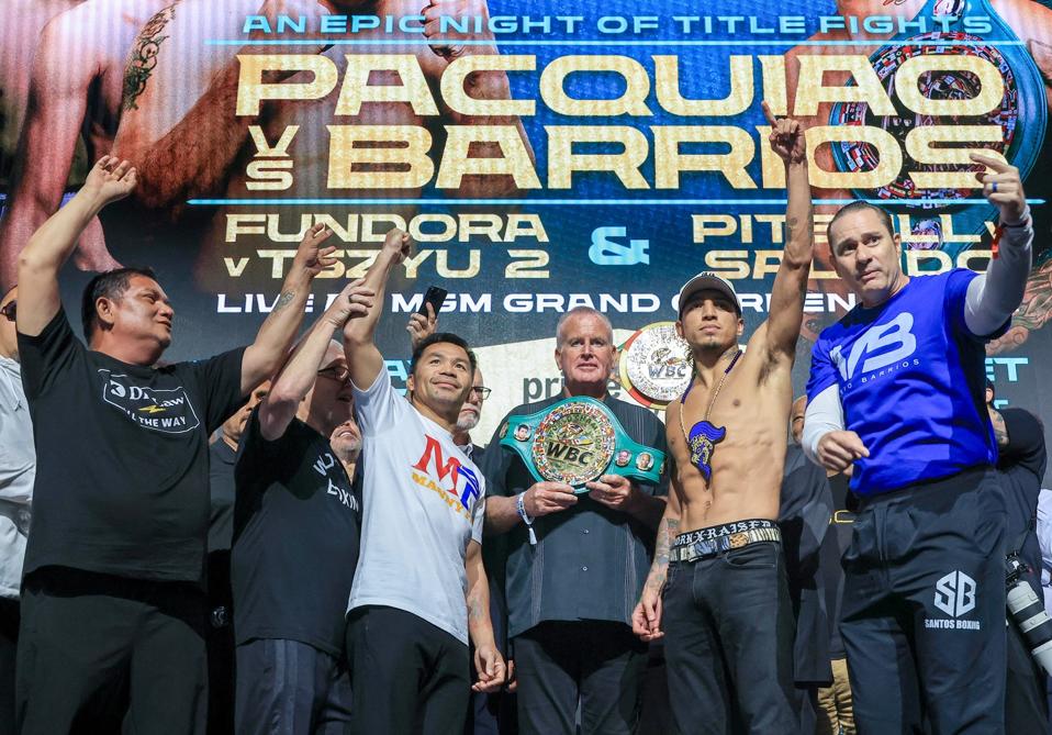 Manny Pacquiao Vs. Mario Barrios Fight Card Ring Walk Time