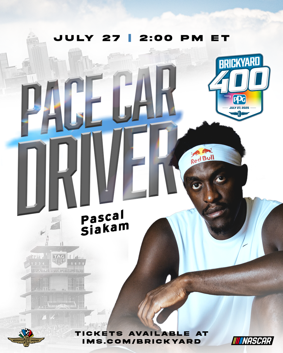 Indiana Pacers Pascal Siakam Will Drive NASCAR Brickyard 400 Pace Car
