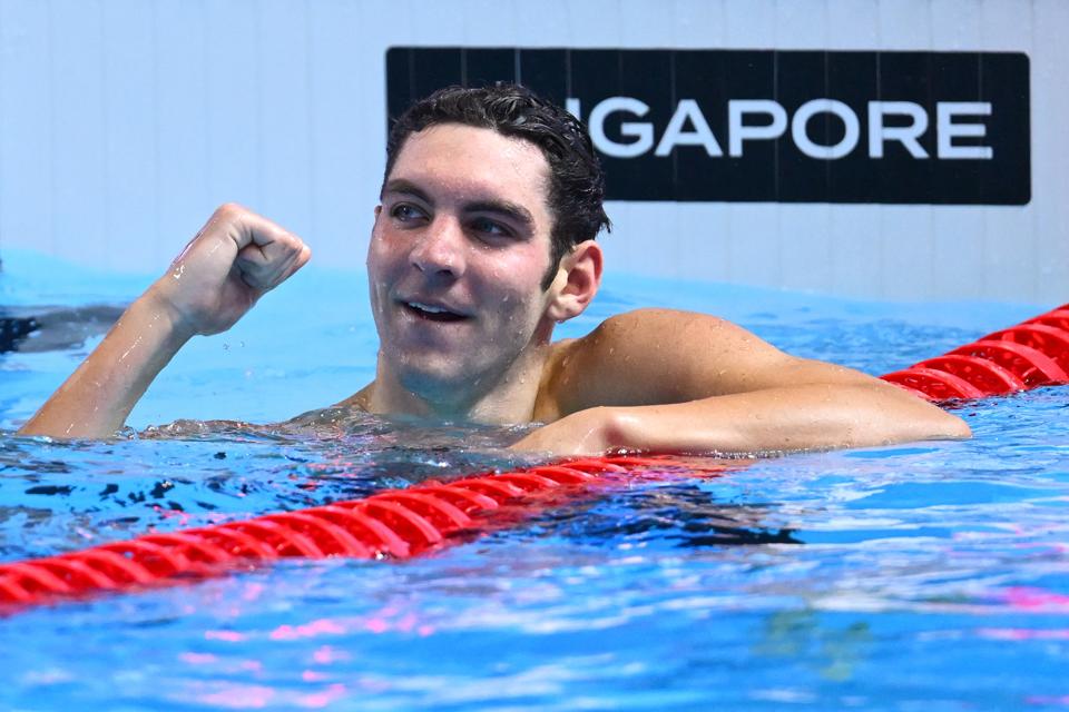 Jack Alexy Breaks Dressel’s 100 Free American Record At 2025 Worlds