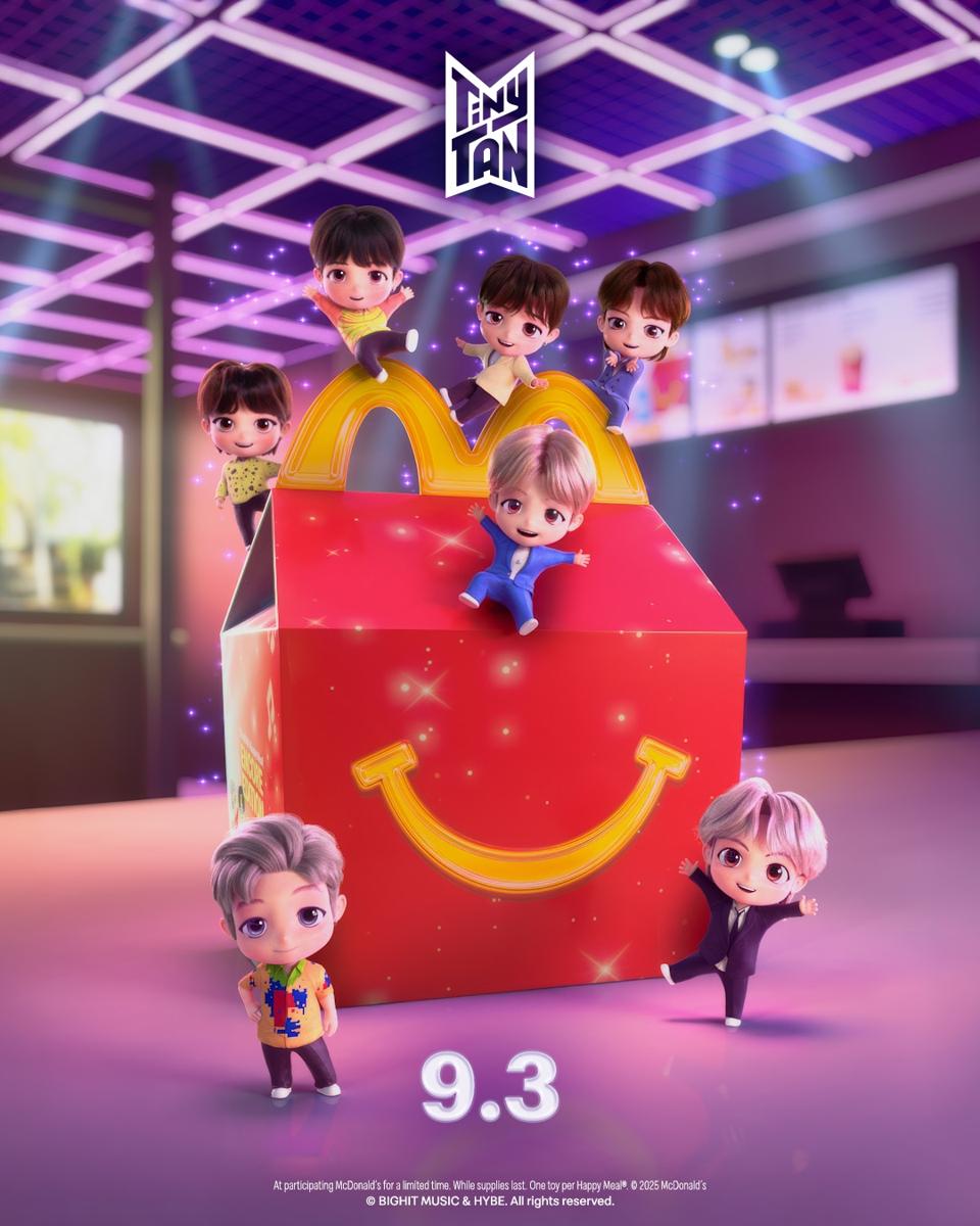 BTS’s TinyTAN Toys Coming To McDonald’s Happy Meals This September