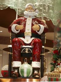 Santa Hits The Strip: In Both Life-Size Chocolate And Daredevil Forms